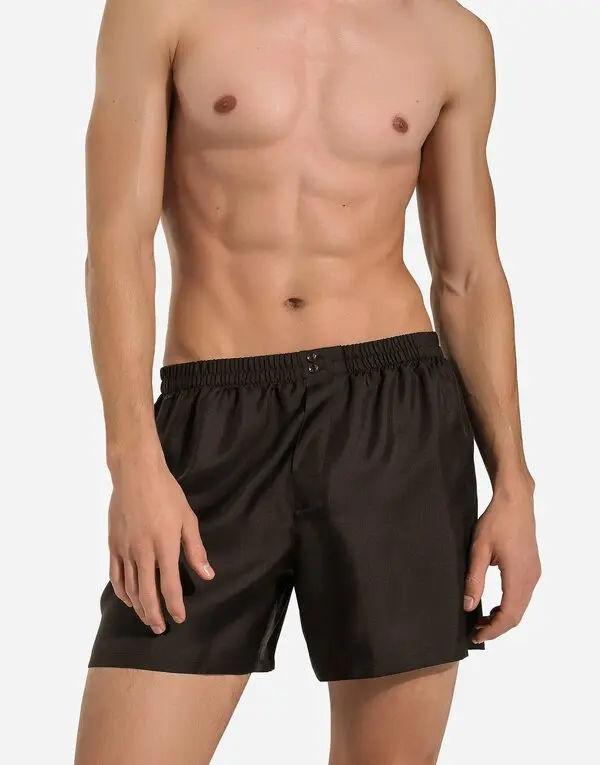 Dolce & Gabbana Silk Shorts Underwear And Loungewear Multi-colored