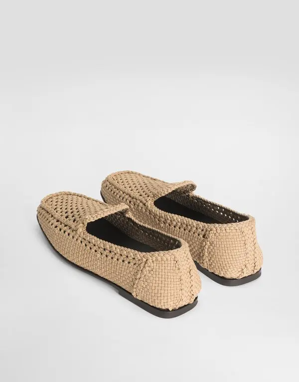 Dolce & Gabbana Crochet Slippers - Brown