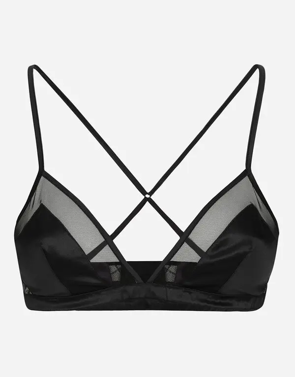 Dolce & Gabbana Regg.senza Ferretto Underwear Satin - Black