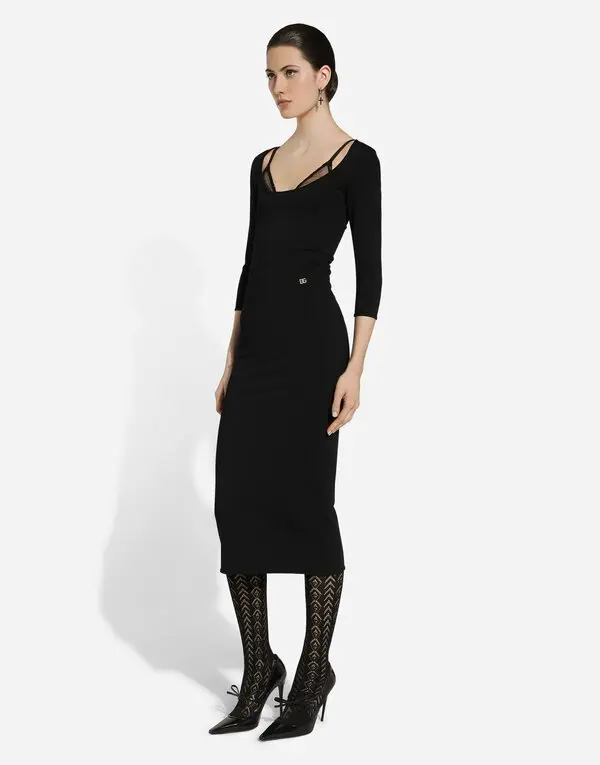 Dolce & Gabbana Calf-length Viscose Knit Dress