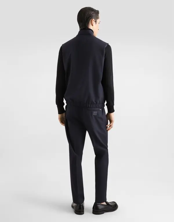 Dolce & Gabbana Wool Jogging Pants Pants And Shorts - Blue