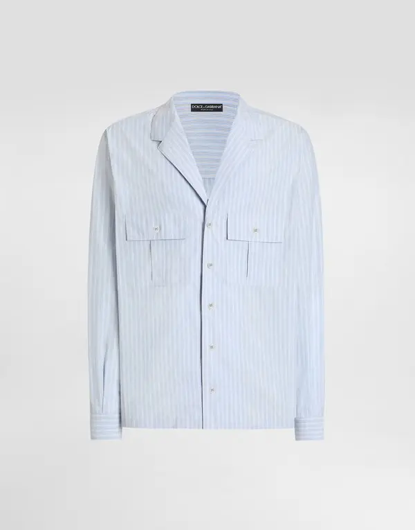 Dolce & Gabbana Striped Cotton Martini Shirt Shirts