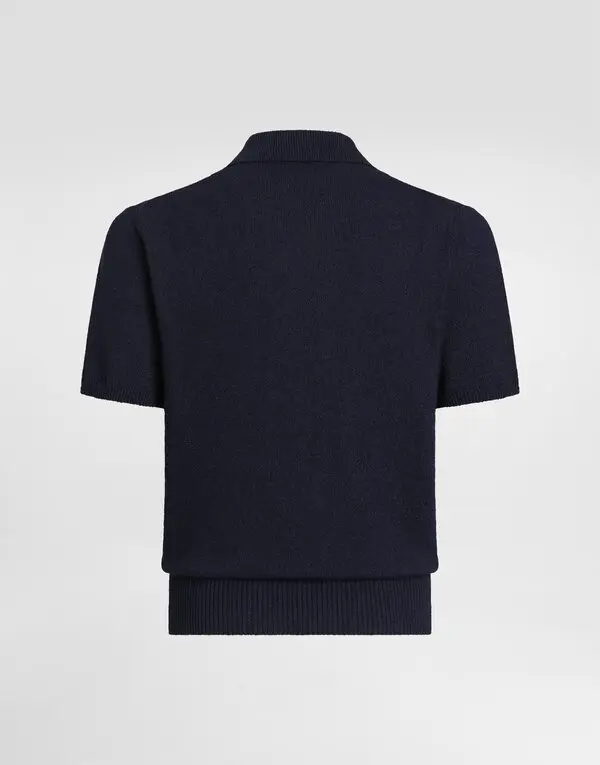 Dolce & Gabbana Cotton-linen Polo Shirt Sweaters And Cardigans
