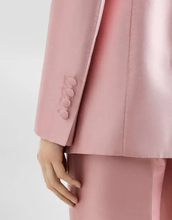 Dolce & Gabbana Silk Shantung Single-breasted Jacket Blazers