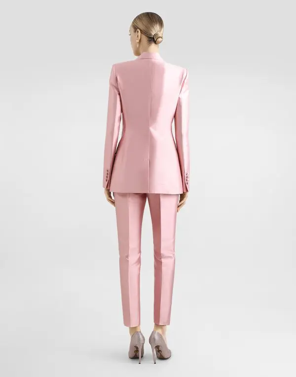 Dolce & Gabbana Silk Shantung Single-breasted Jacket Blazers