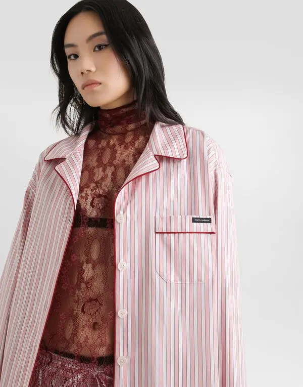 Dolce & Gabbana Striped Poplin Shirt