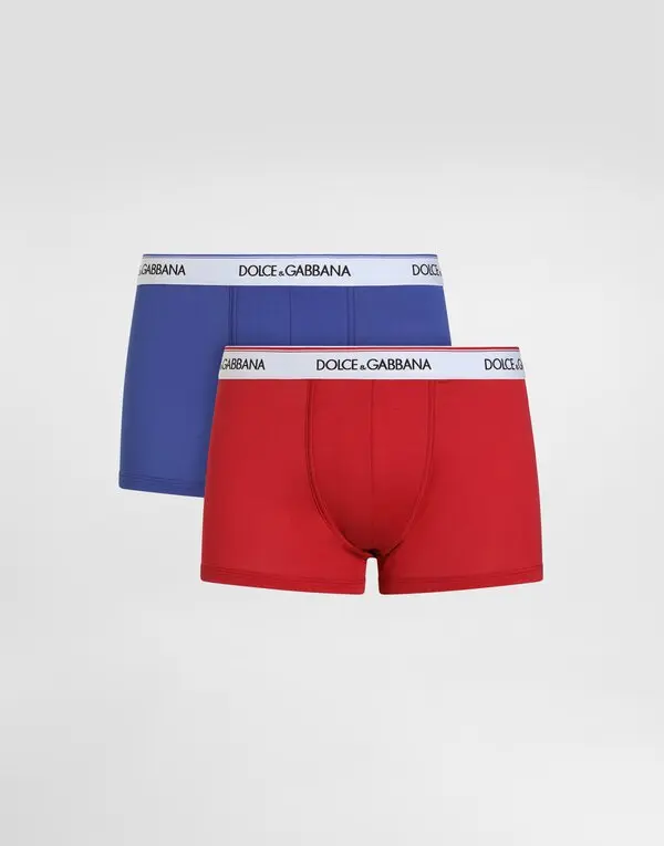 Dolce & Gabbana Bi-pack Jersey Boxers Underwear And Loungewear Cotton - Multicolor