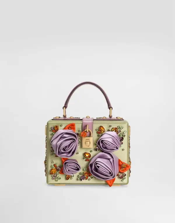 Dolce & Gabbana Dolce Box Satin And Patent Leather Handbag Handbags Multi-colored - Multicolor