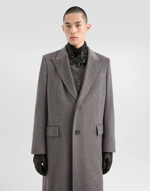 Dolce & Gabbana Double-breasted Cashmere Coat - Grey