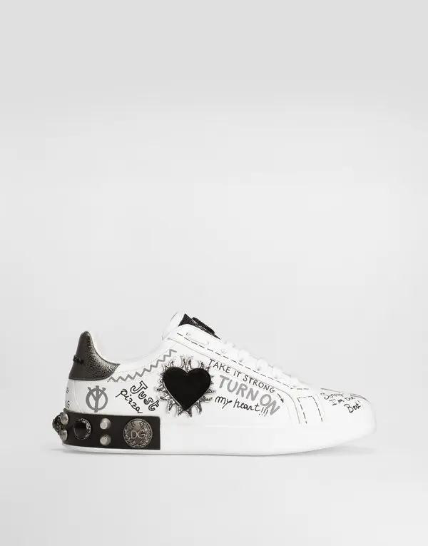 Dolce & Gabbana Portofino Calfskin Sneakers Sneakers - Multicolor