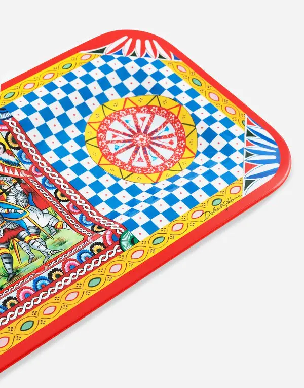 Dolce & Gabbana Wooden Tray Small Rectangular