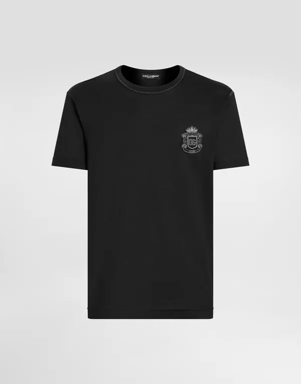 Dolce & Gabbana T-shirt With Heraldic Patch T-shirts And Polos