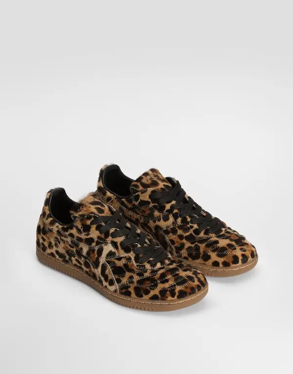 Dolce & Gabbana X Diadora Pony Leopard Print Sneakers