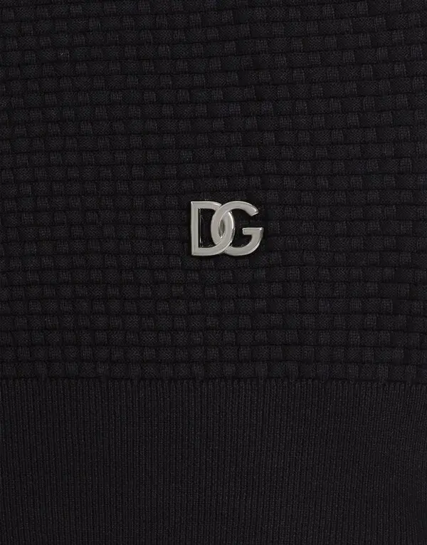 Dolce & Gabbana Cotton Polo Shirt Sweaters And Cardigans - Blue