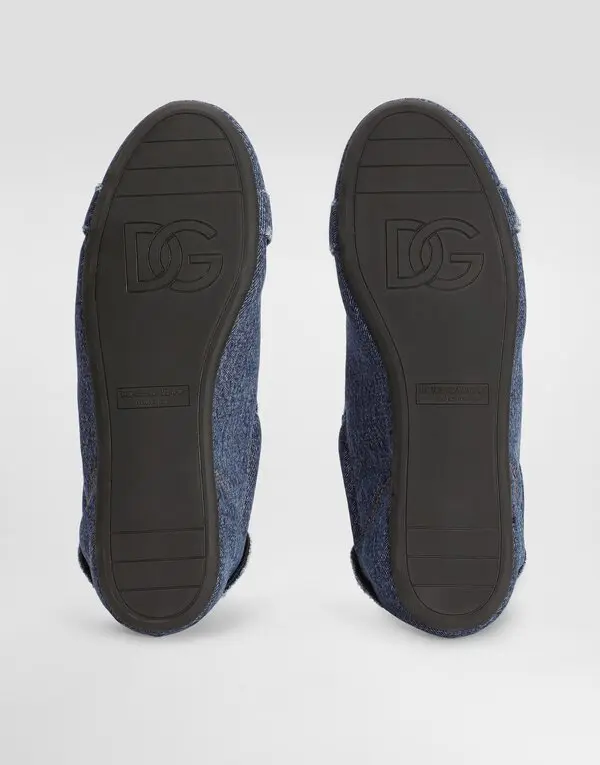 Dolce & Gabbana Denim Portofino Soft Sneakers