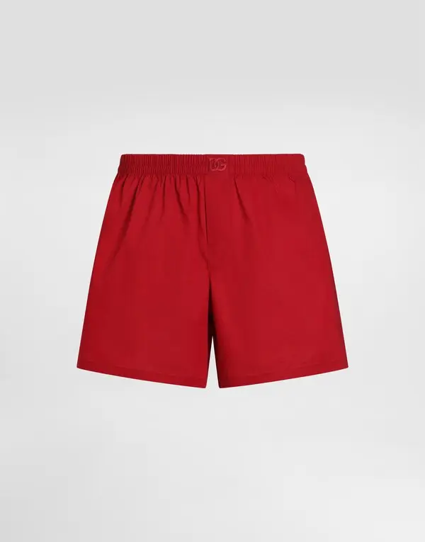 Dolce & Gabbana Cotton Poplin Boxers Underwear And Loungewear - Red