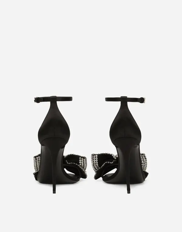 Dolce & Gabbana Embellished Satin Sandals
