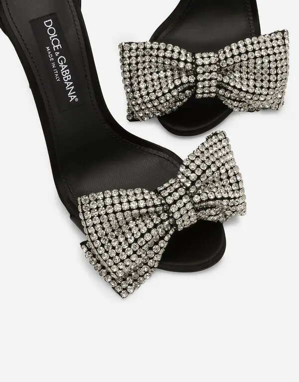 Dolce & Gabbana Embellished Satin Sandals