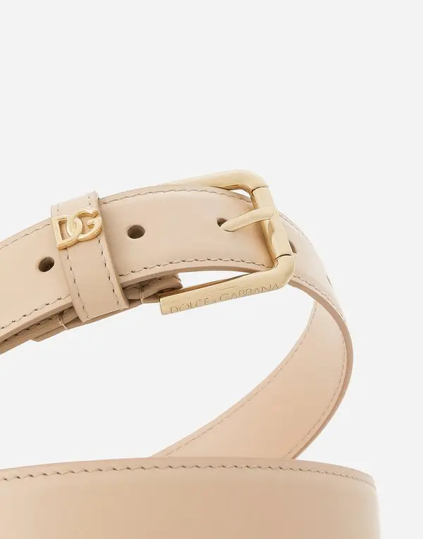 Dolce & Gabbana Dg Logo Belt Belts Leather
