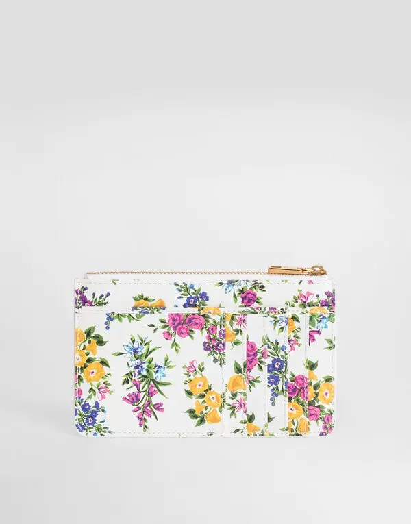 Dolce & Gabbana Printed Calfskin Card Holder Wallets And Small Leather Goods