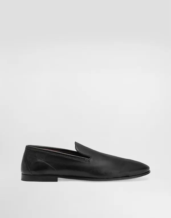Dolce & Gabbana Suede Driver Loafers - Black