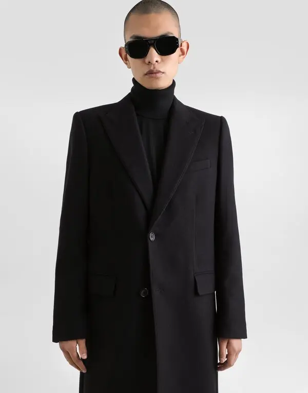 Dolce & Gabbana Single-breasted Wool Coat Coats And Jackets Wool