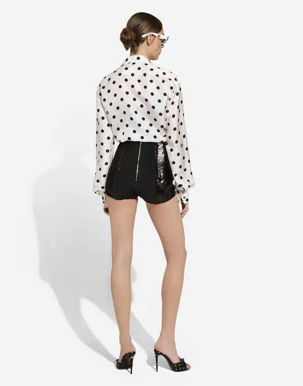 Dolce & Gabbana High-waisted Sequined Briefs Pants And Shorts Sequins