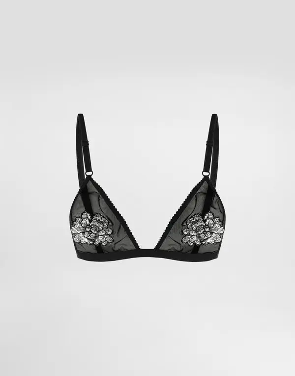 Dolce & Gabbana Tulle And Lace Bra Underwear
