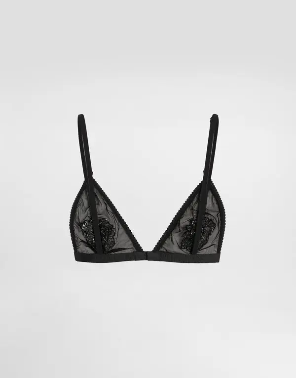 Dolce & Gabbana Tulle And Lace Bra Underwear