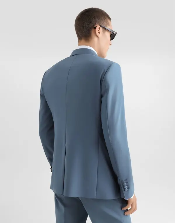 Dolce & Gabbana Double-breasted Wool Poplin Jacket Suits And Blazers