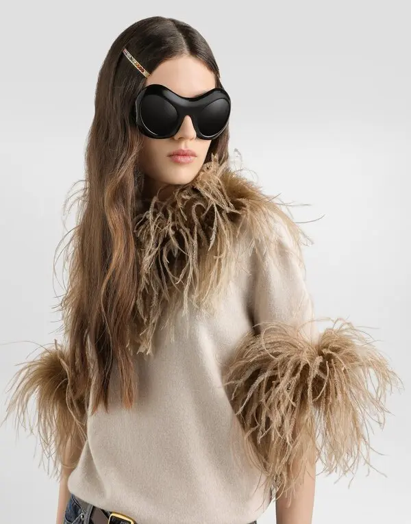 Dolce & Gabbana Cashmere Pullover Sweaters And Cardigans - Beige