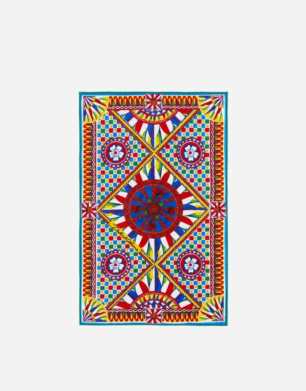 Dolce & Gabbana Terry Cotton Bath Mat Shower Mats - Multicolor