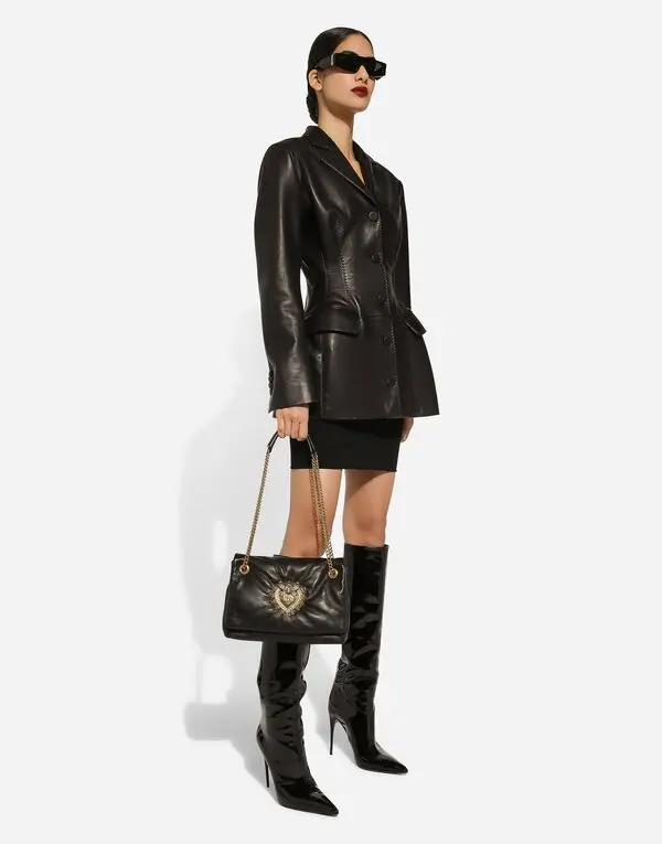 Dolce & Gabbana Calfskin Turlington Jacket Blazers