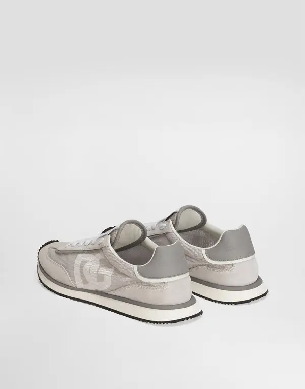 Dolce & Gabbana Mixed-material Dg Cushion Sneakers Sneakers - Grey