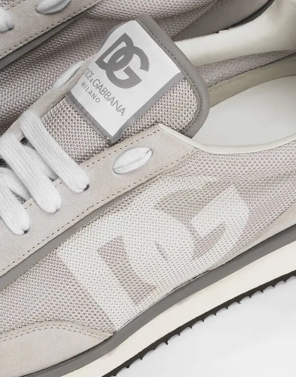 Dolce & Gabbana Mixed-material Dg Cushion Sneakers Sneakers - Grey