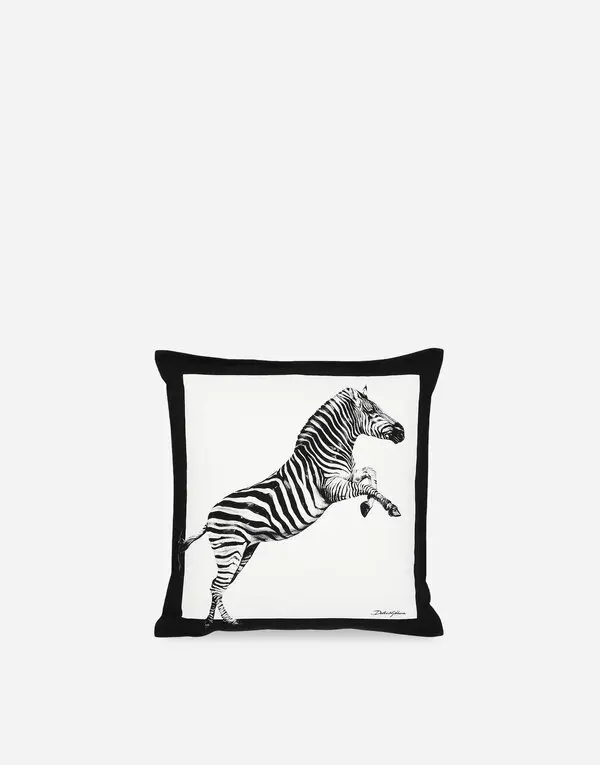 Dolce & Gabbana Canvas Cushion Small Small Cushions - Multicolor