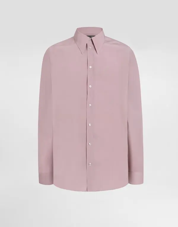 Dolce & Gabbana Silk Crêpe De Chine Gold Shirt Shirts Silk - Lilac