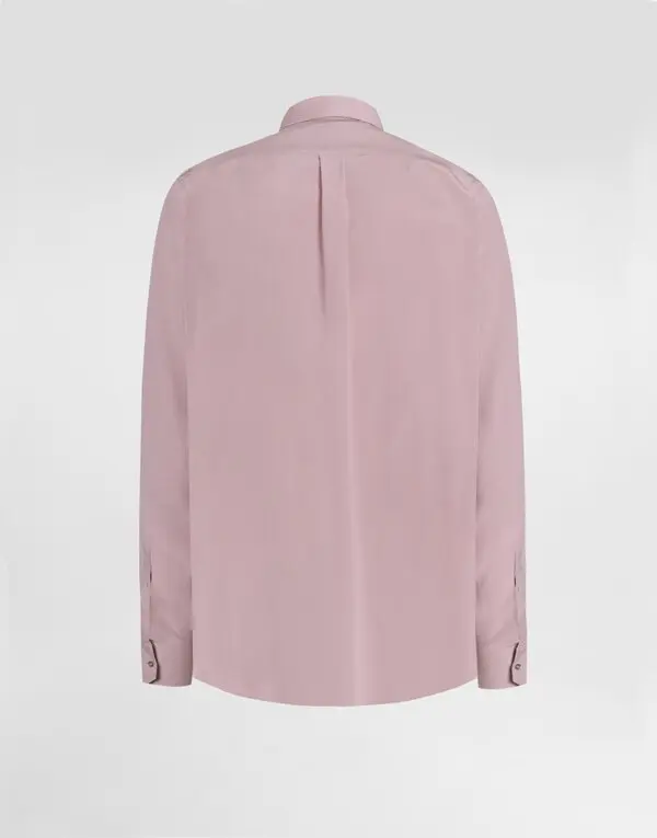 Dolce & Gabbana Silk Crêpe De Chine Gold Shirt Shirts Silk - Lilac