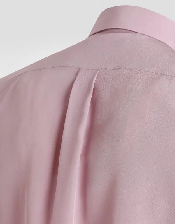 Dolce & Gabbana Silk Crêpe De Chine Gold Shirt Shirts Silk - Lilac