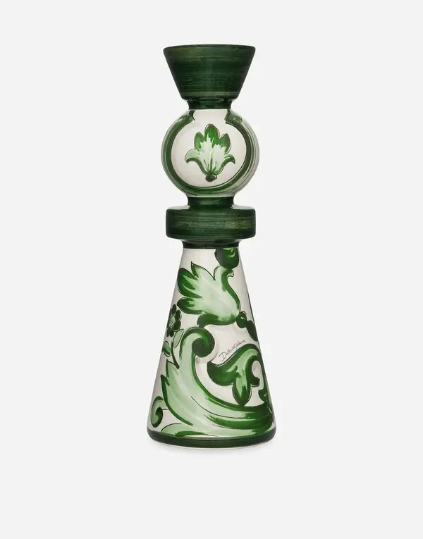 Dolce & Gabbana Ceramic Candle Holder Large Candle Holder - Multicolor