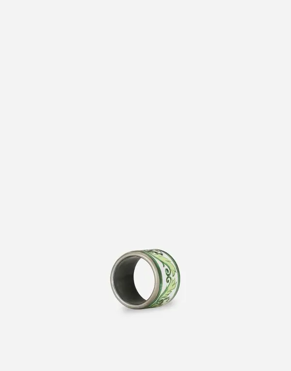 Dolce & Gabbana Set 2 Medium Porcelain Napkin Rings Napkin Rings