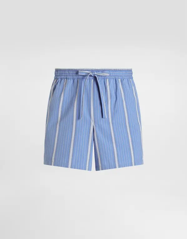 Dolce & Gabbana Striped Poplin Bermuda Shorts Pants And Shorts Multi-colored