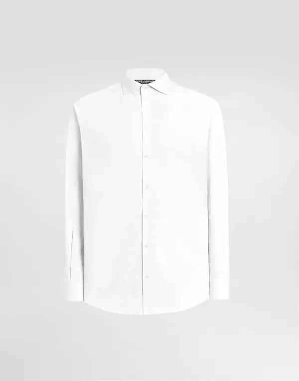 Dolce & Gabbana Striped Poplin Martini Shirt Shirts - White