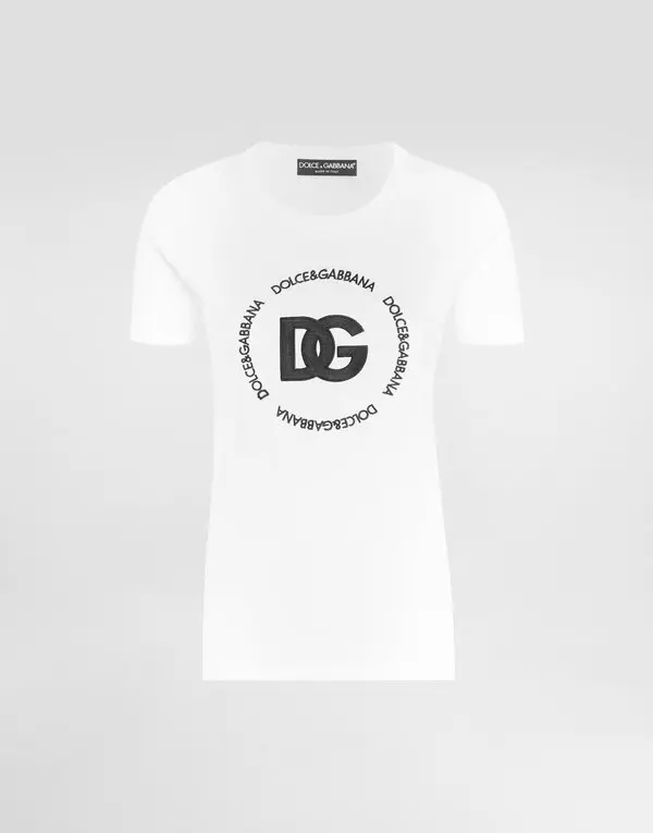 Dolce & Gabbana Tshirt Manica Corta T-shirts And Sweatshirts Cotton - White