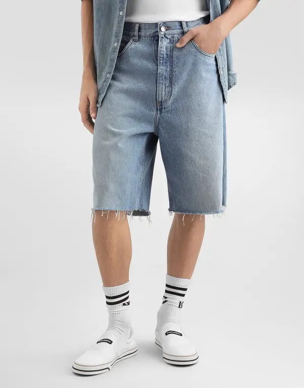 Dolce & Gabbana Denim Bermuda Shorts Denim Multi-colored