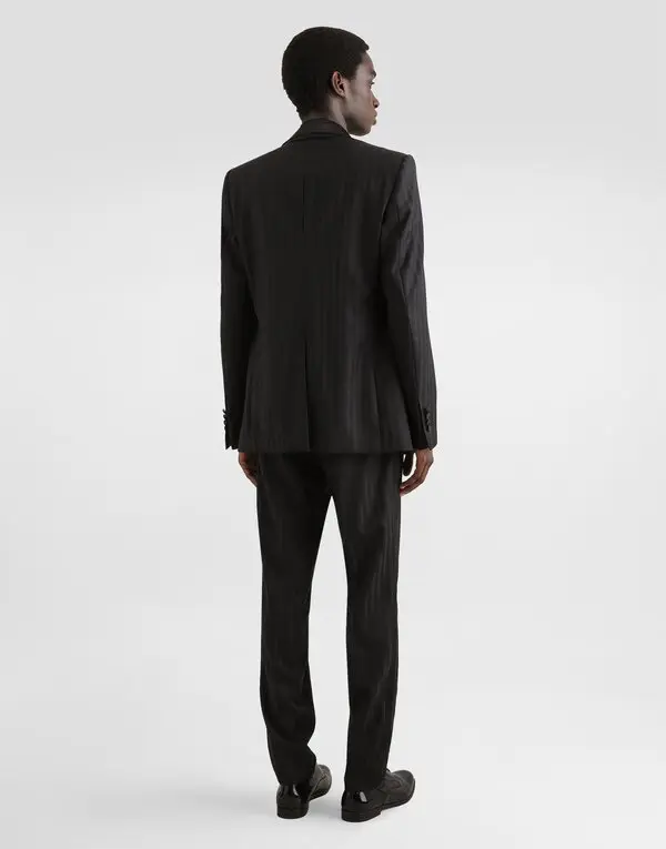Dolce & Gabbana Wool Pekin Jacquard Trousers