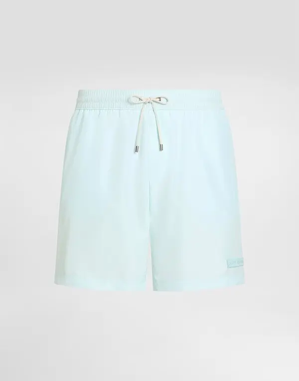 Dolce & Gabbana Canvas Swim Boxer Shorts Beachwear - Multicolor