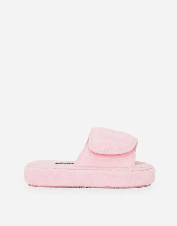 Dolce & Gabbana Terry Cotton Plateau Slippes Platform Slip-ons - Multicolor