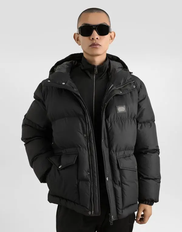 Dolce & Gabbana Nappa Leather Bomber Jacket - Black