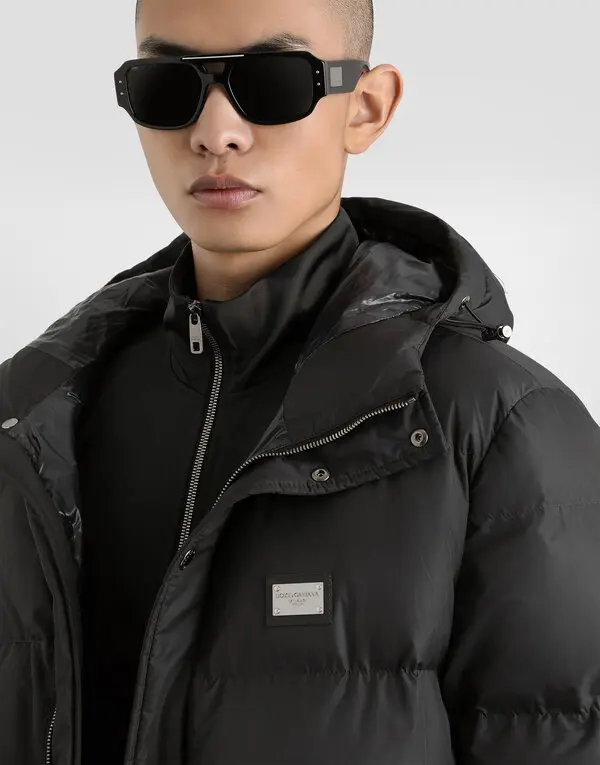 Dolce & Gabbana Nappa Leather Bomber Jacket - Black